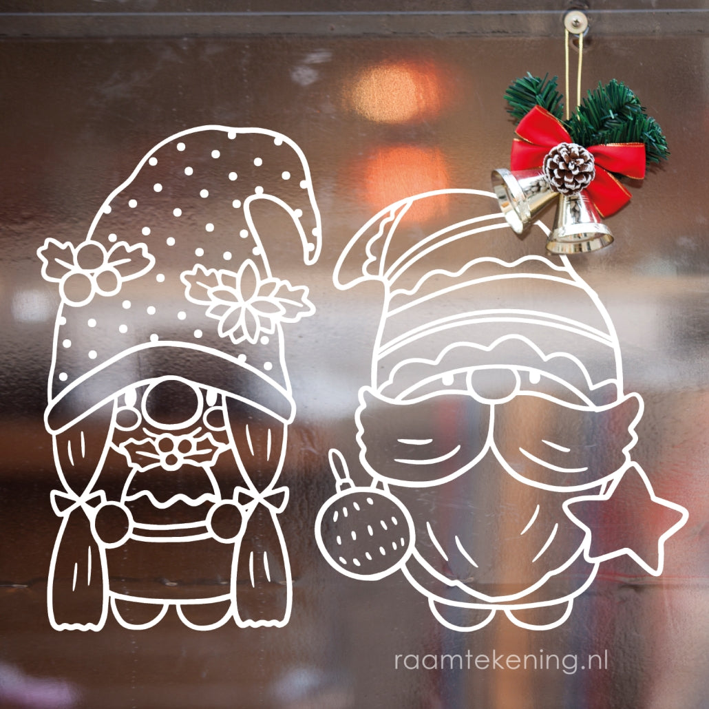 Kerstmis raamtekening – tagged "kerststal"