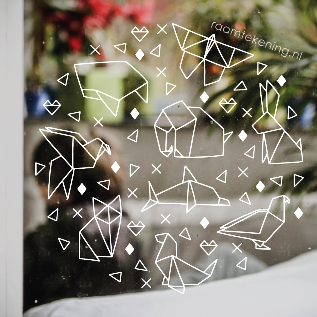 Origami raamtekening